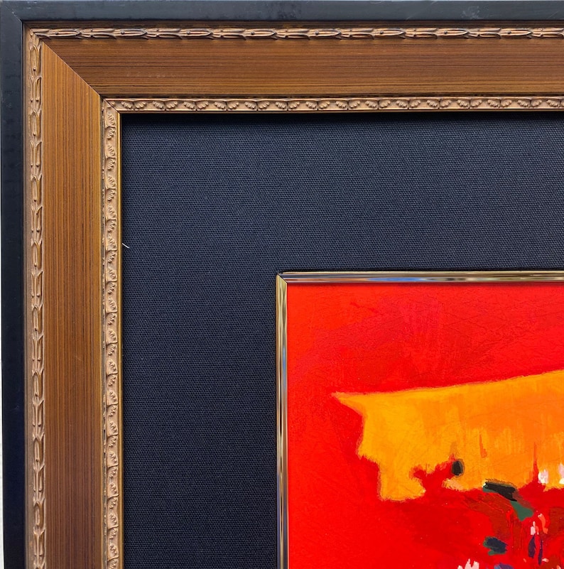 Claude Fauchere "la Vie En Rouge" Signed & # Framed Serigraph Art - Etsy