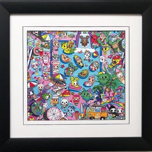 Tokidoki "waterpark" FRAMED ART - Etsy