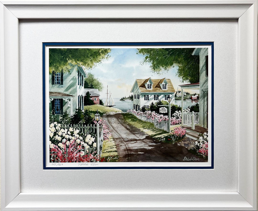 Denise Patchell-olson "the 1834 House" CUSTOM FRAMED Signed #'d ...