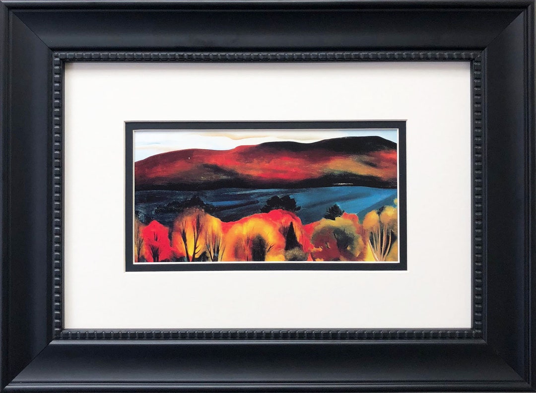 Georgia O'keeffe "lake George Autumn" Custom Framed Art - Etsy