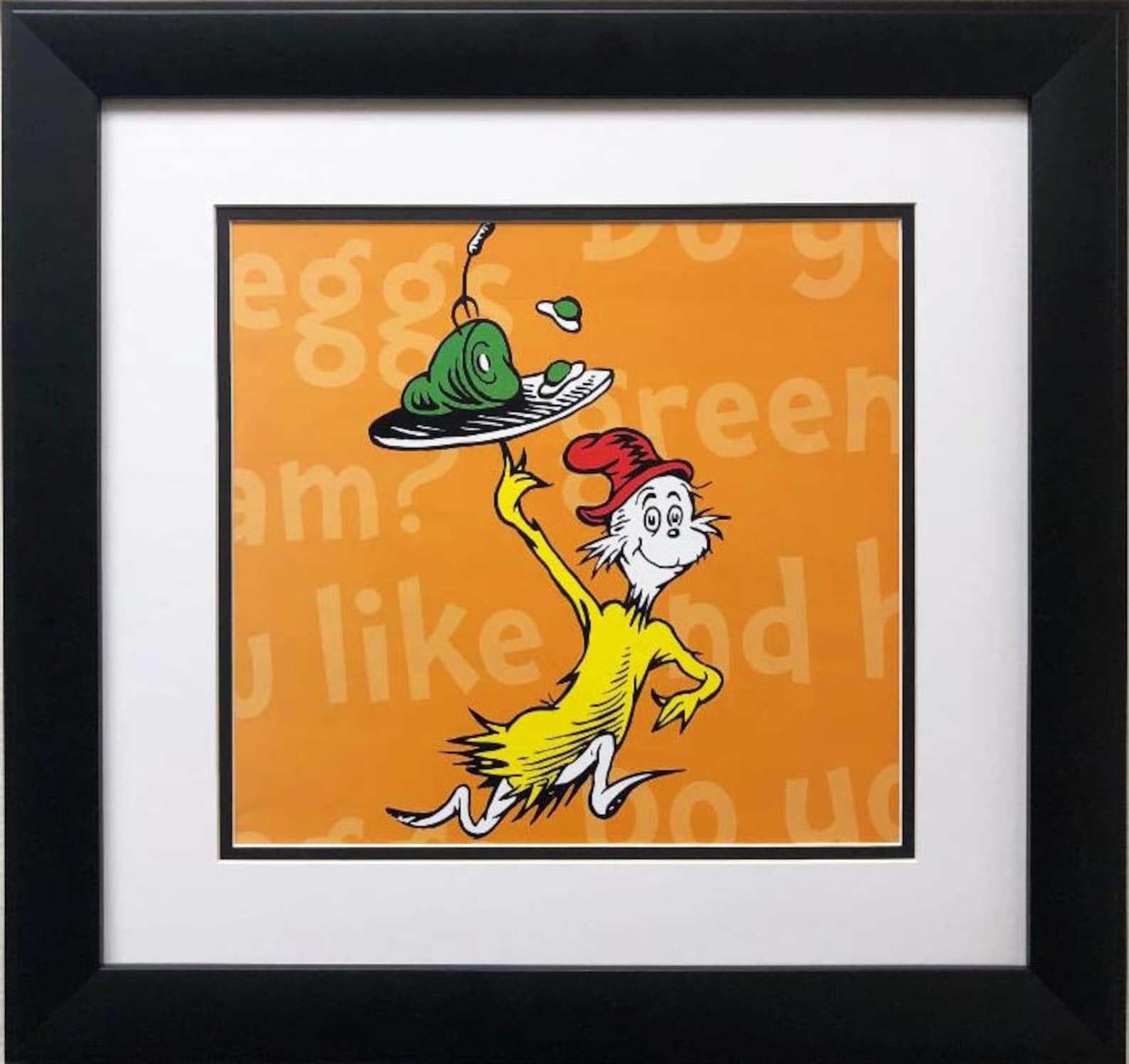 Dr. Seuss sam I Am NEW FRAMED ART Green Eggs and | Etsy