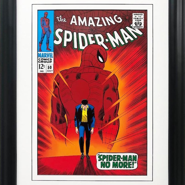 Framed Spiderman Comic Book - Etsy
