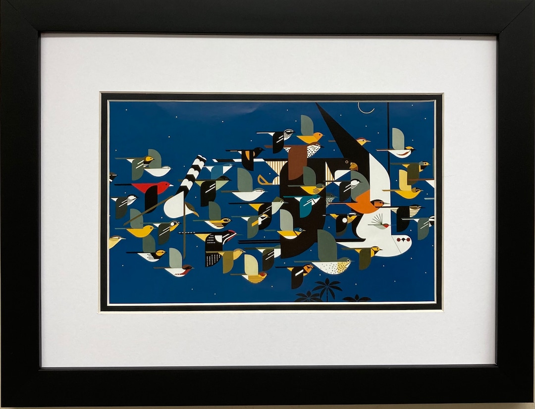 Charley Harper "mystery of the Missing Migrants" Custom Framed Art ...