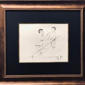 Norman Rockwell extra Protection Hand Signed Lithograph Framed Art New - Etsy