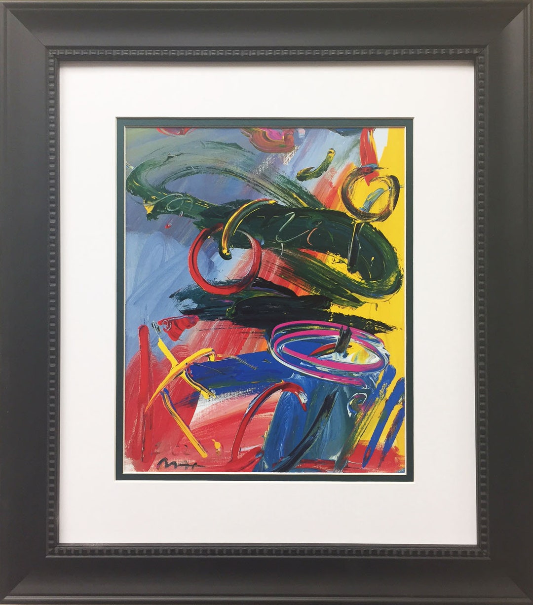 Peter Max "abstract" 2002 Newly CUSTOM FRAMED Print - Etsy