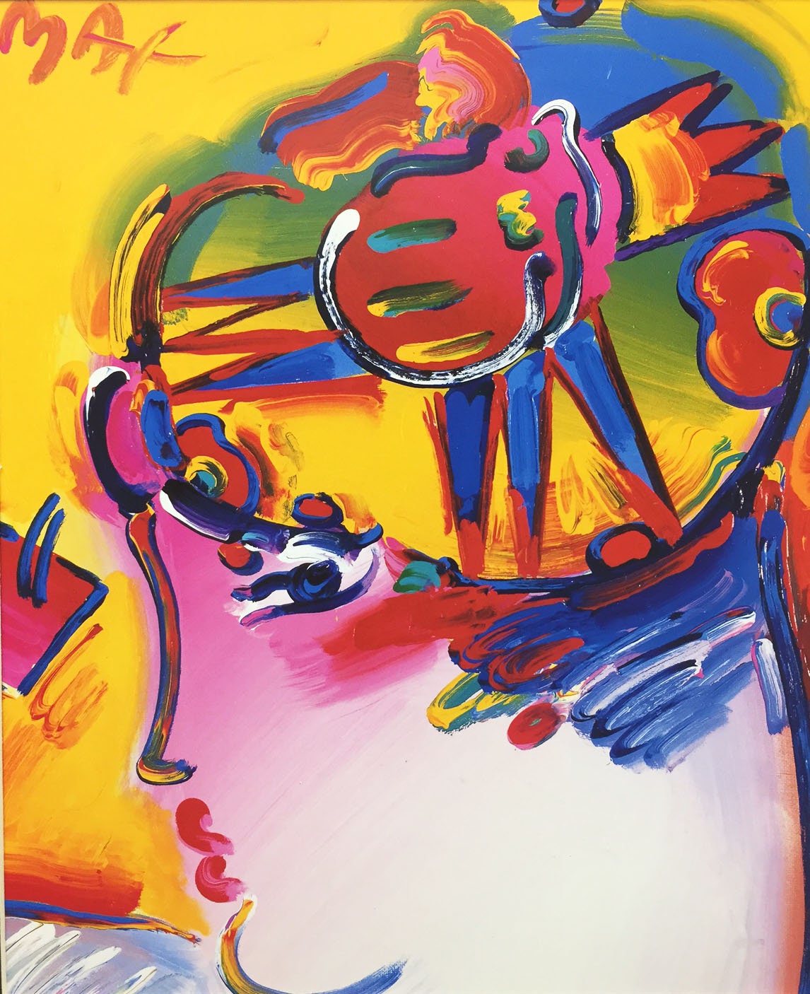 Peter Max The M Series Profile w/ Hat CUSTOM | Etsy