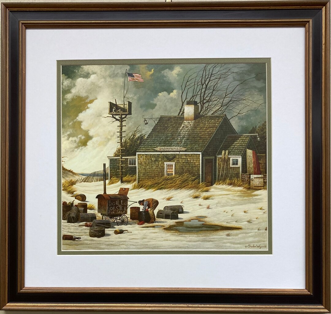 Charles Wysocki "peddler's Hope Chest" Newly FRAMED Art Americana Rural ...