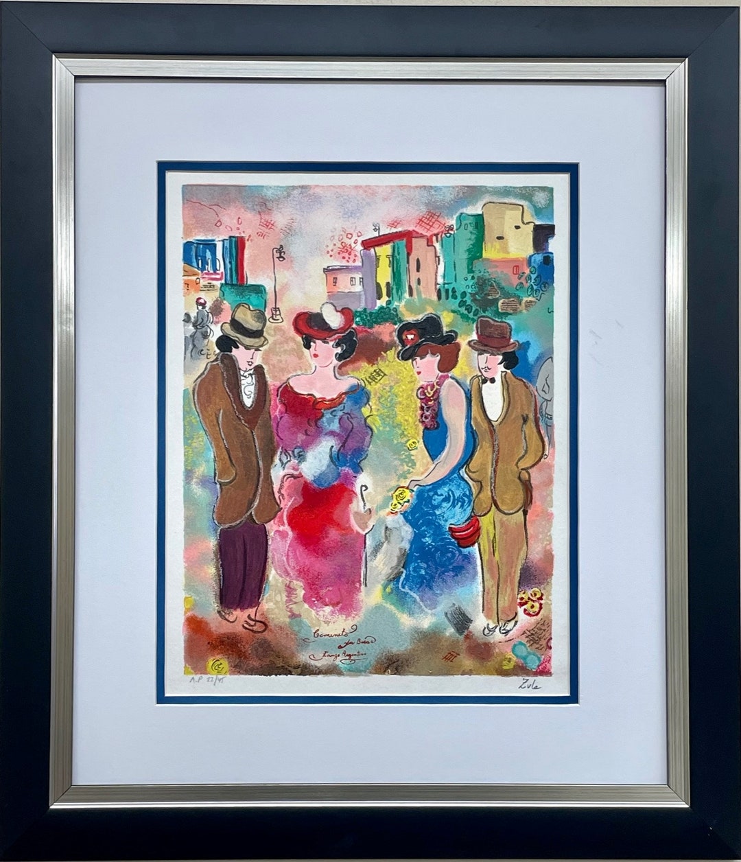 Zule Moskowitz "pares En Caminito" Hand Signed Limited Edition FRAMED ...