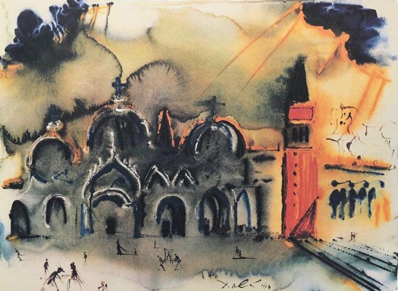 Salvador Dali "venice Reconstructed" FRAMED Limited ART - Etsy