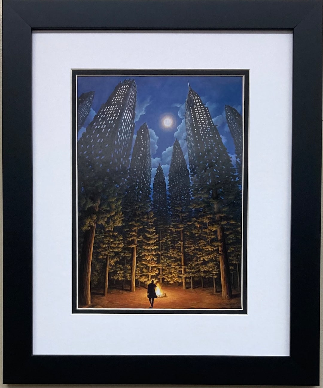 Rob Gonsalves " Arboreal Office " Newly Custom Framed Art Print Magic Realism - Etsy
