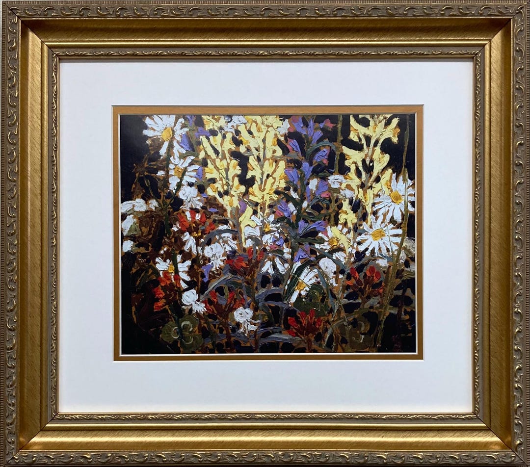 Tom Thomson "wildflowers 1915" CUSTOM FRAMED Art Impressionism - Etsy