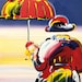 Peter Max "umbrella Man at Sunset" CUSTOM FRAMED Print - Etsy