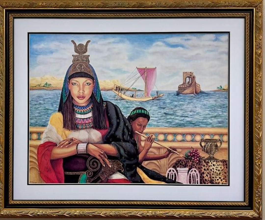 Marcella Hayes Muhammad "cleopatra Vii" Hand Signed & Numbered FRAMED ...