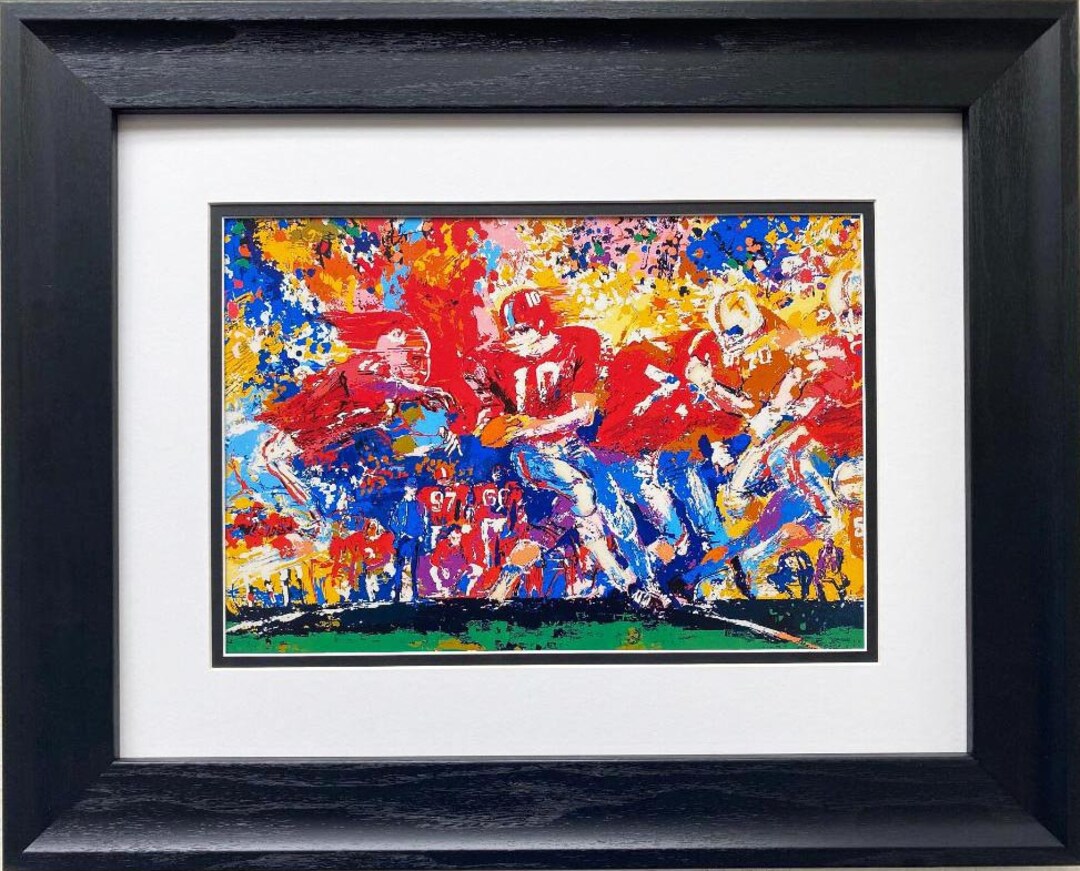 Leroy Neiman alabama Handoff '74 ' NEW Framed Art Crimson Tide Football ...