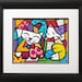 Romero Britto "happy Cat & Snob Dog" NEWLY CUSTOM FRAMED Art Print - Etsy