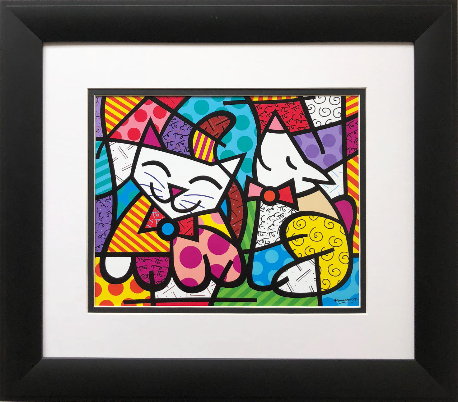 Romero Britto happy Cat & Snob Dog NEWLY CUSTOM - Etsy