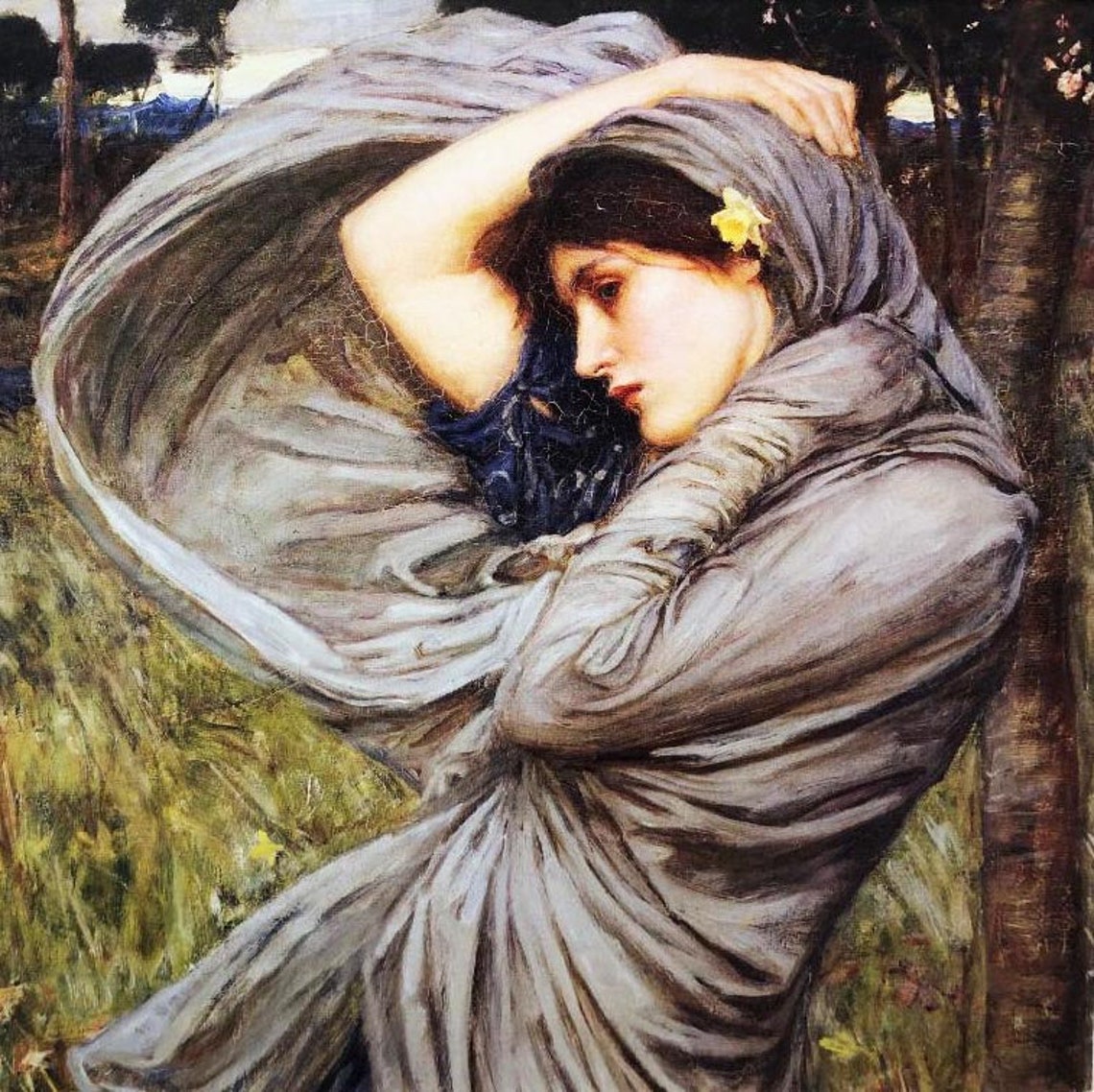 J.W. Waterhouse "boreas" 1903 Framed Art Print - Etsy
