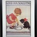 Jessie Wilcox Smith "milk for Kitty" Good Housekeeping Magazine Poster ...
