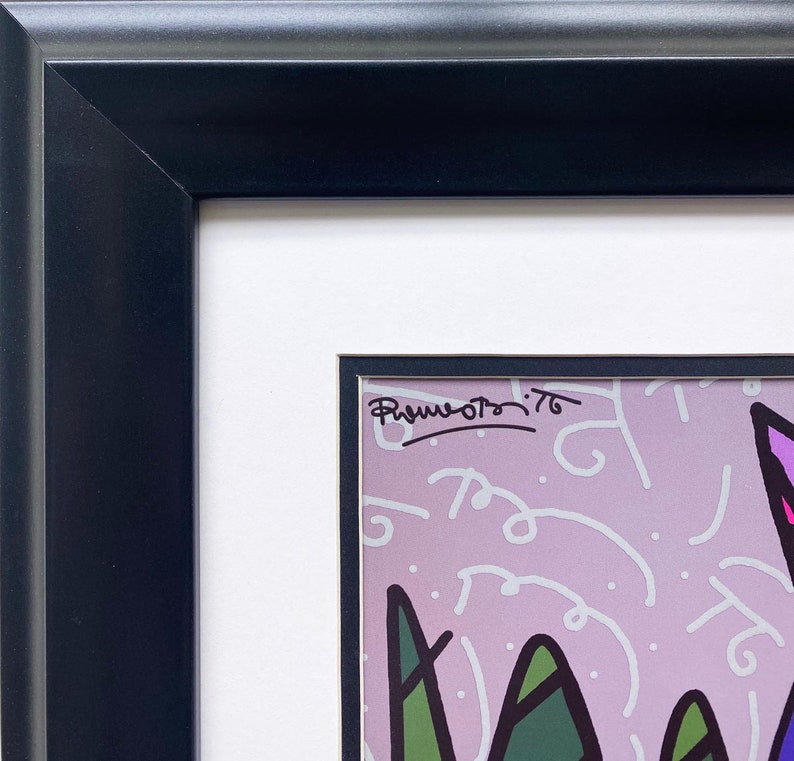 Romero Britto "mona Cat (metallic)" New Custom FRAMED ART PRINT - Etsy