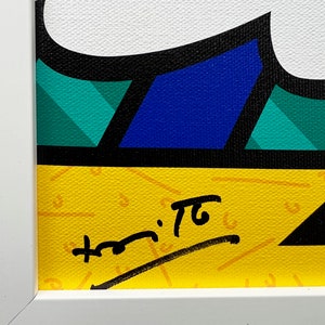 Romero Britto "celebration" NEW Custom Framed Pop Art - Etsy