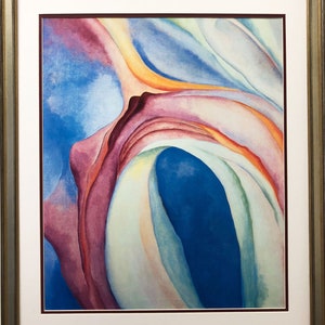 Georgia O'keeffe "music -pink and Blue II - Etsy