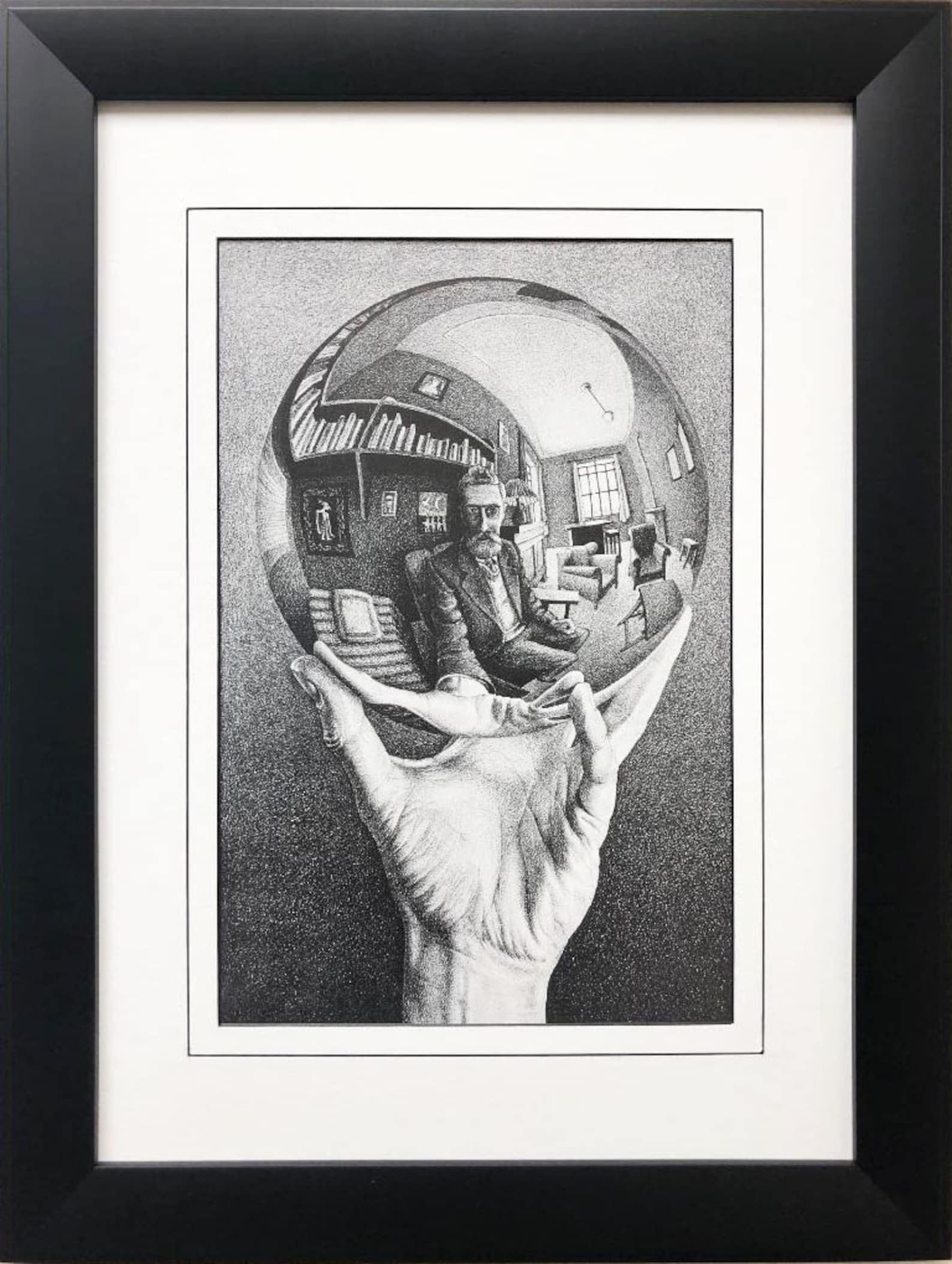 M.C.Escher Hand With Reflecting Sphere CUSTOM | Etsy