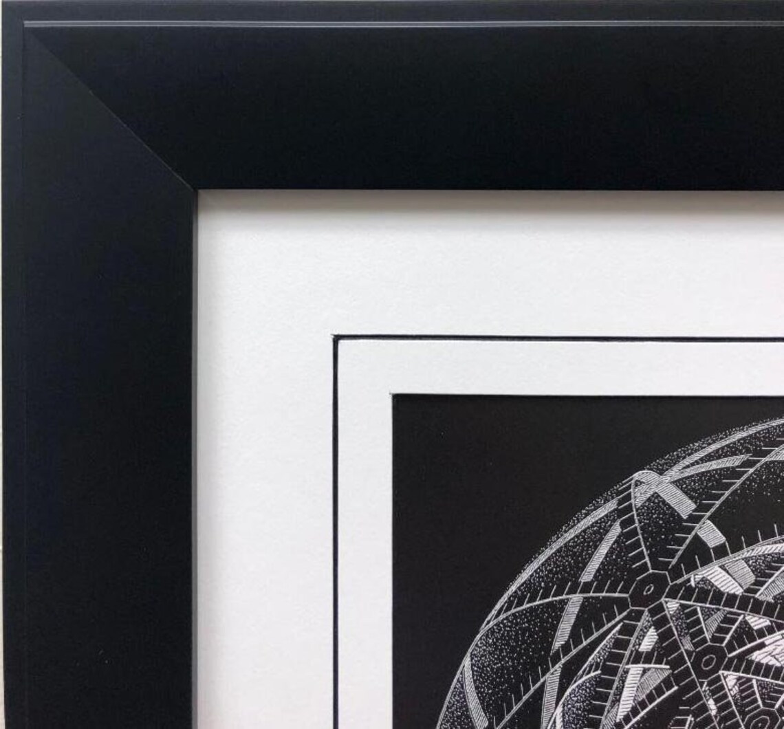 M.c.escher concentric Rinds 1953 CUSTOM FRAMED Art - Etsy