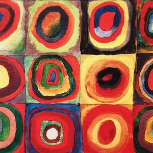 Wassily Kandinsky "colour Study 1913" Abstract Art CUSTOM FRAMED - Etsy