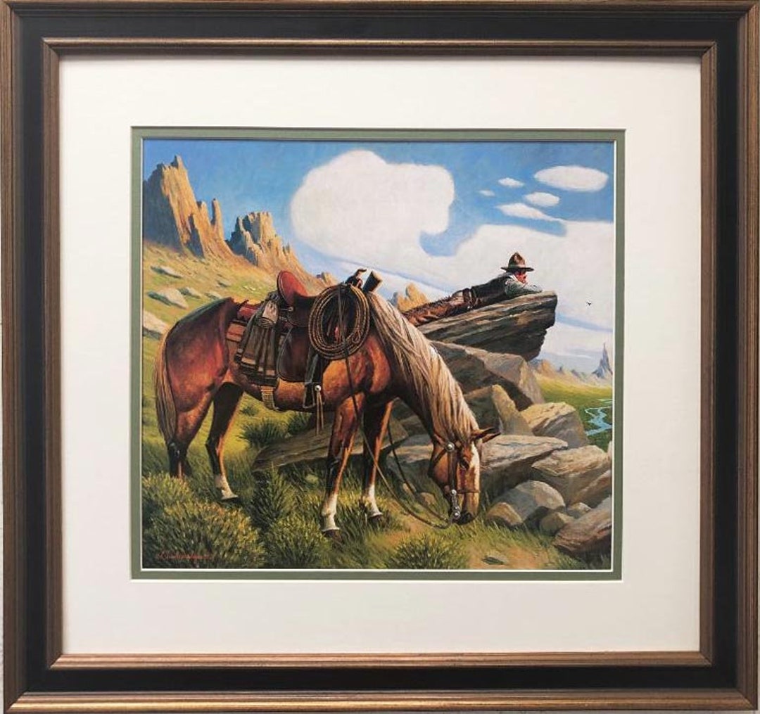 Charles Wysocki "thinking About Amanda" New CUSTOM FRAMED Art - Etsy