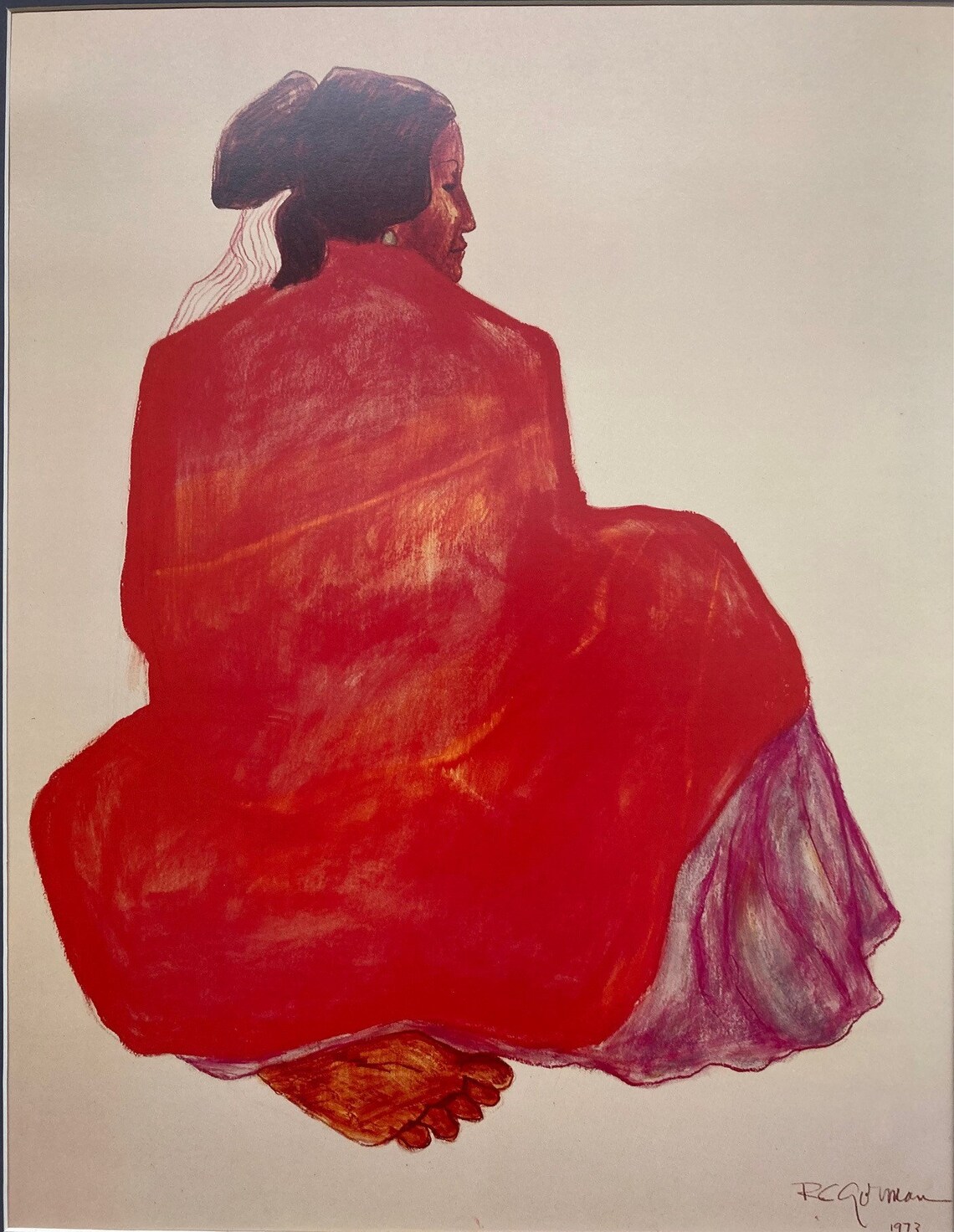 R.C. Gorman "angelina" Lithograph Custom Framed Southwest Art SW New - Etsy