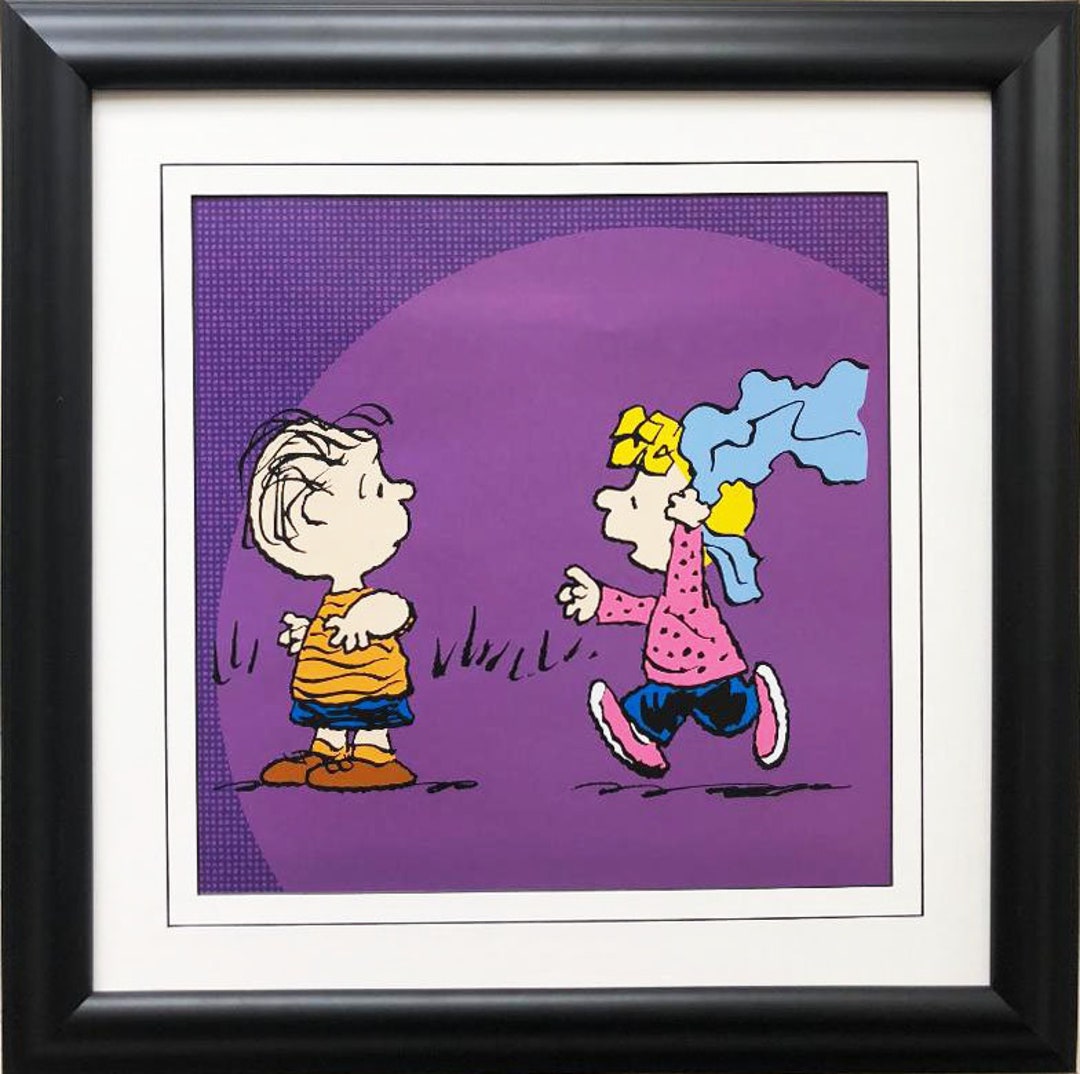 Charles Schulz Peanuts sally and Linus New Custom Framed Art - Etsy