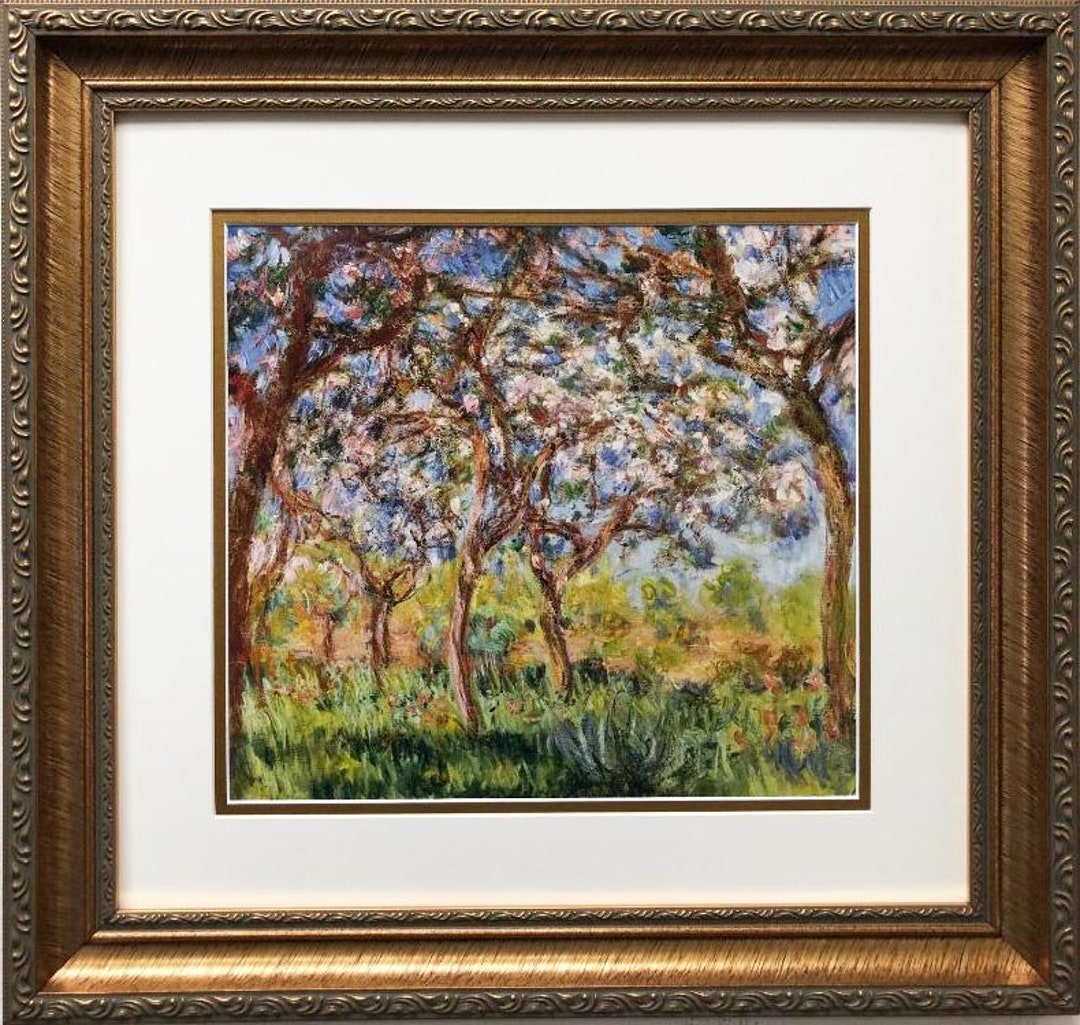 Claude Monet "spring in Giverny" CUSTOM FRAMED Art - Etsy