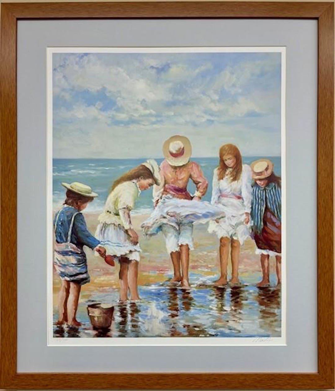 Su Martin "sweet Sixteen" Hand Signed & # Lithograph FRAMED Children ...