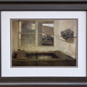 Andrew Wyeth "spring Fed '67" CUSTOM FRAMED Art Americana Rural Farm ...