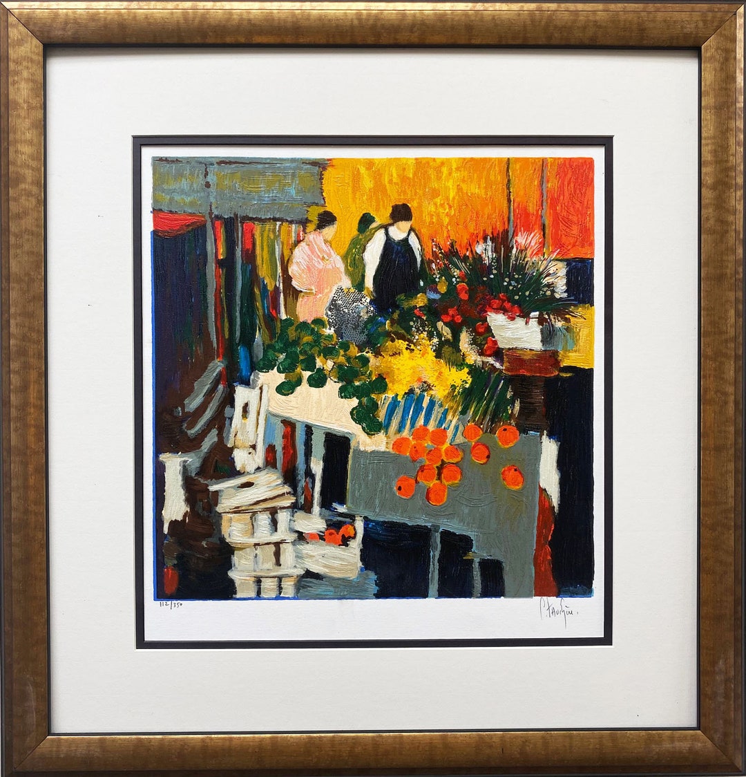 Claude Fauchere "couleurs De Franc" Framed Hand Signed & # Serigraph ...