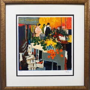 Claude Fauchere "couleurs De Franc" Framed Hand Signed & # Serigraph ...