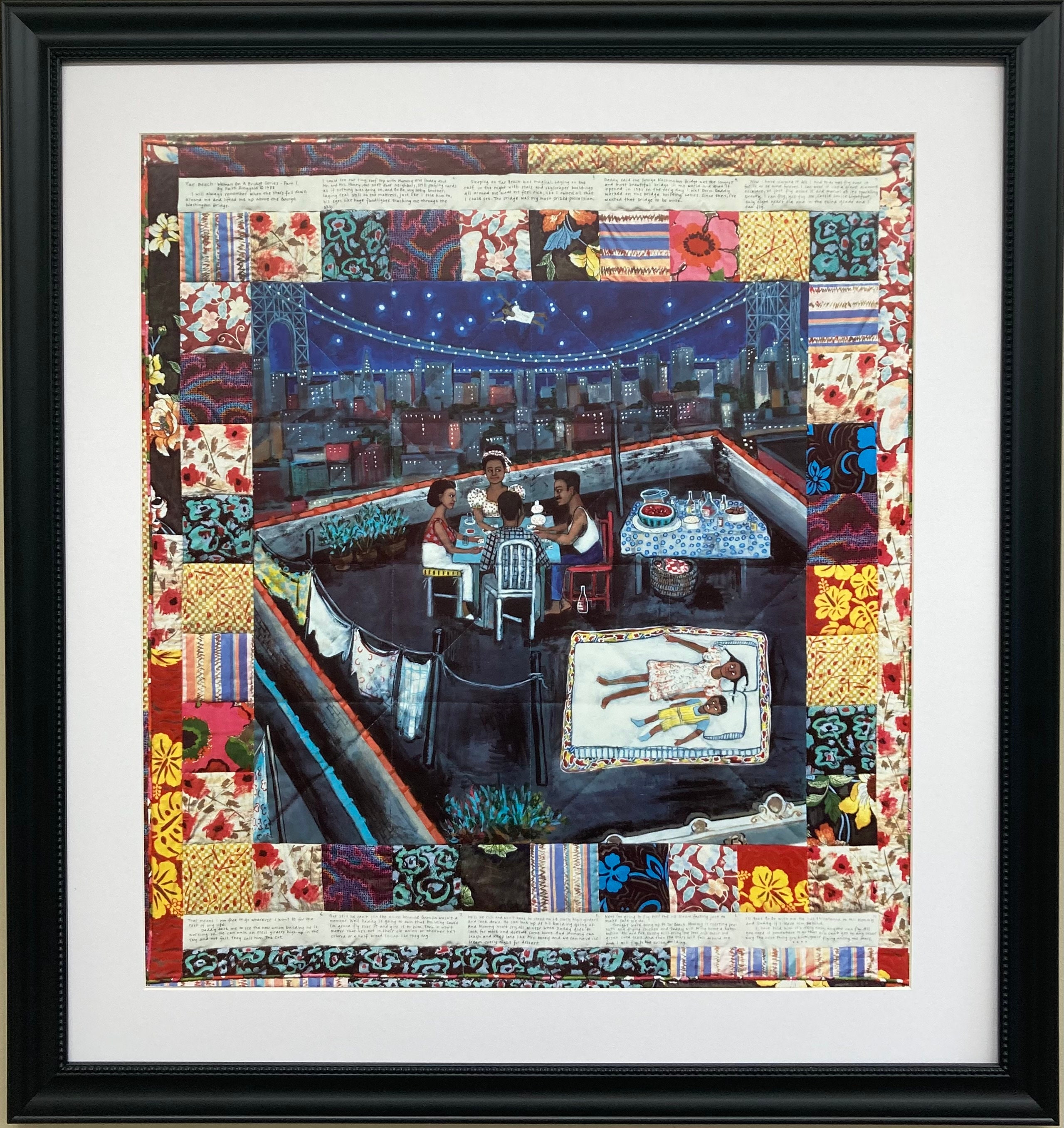 Faith Ringgold tar Beach 1988 New Custom Framed Black Art - Etsy