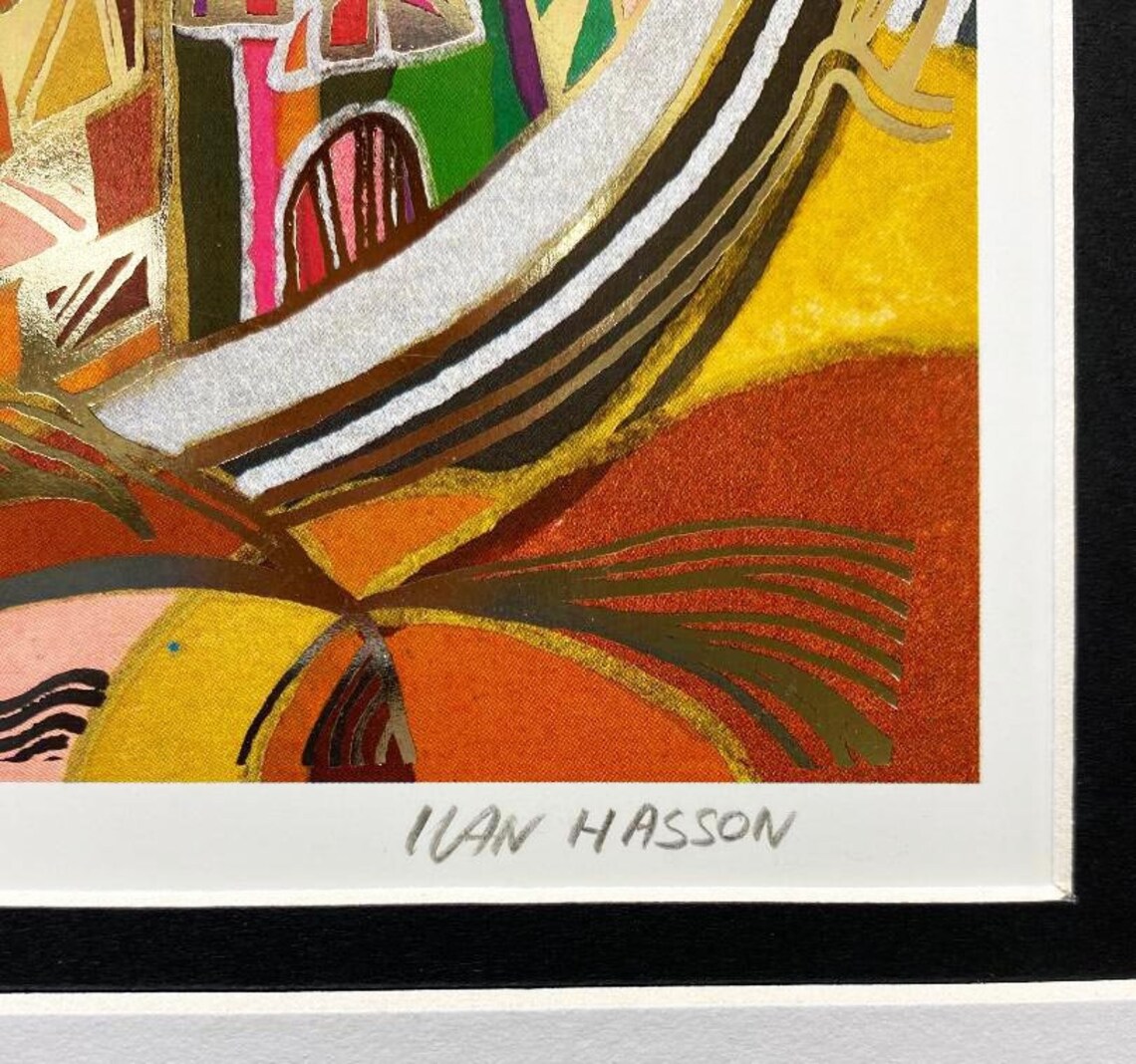 Ilan Hasson menorah FRAMED Signed & Art | Etsy