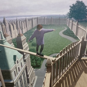 Rob Gonsalves " High Park Pickets " Newly Custom Framed Art Print Magic Realism - Etsy