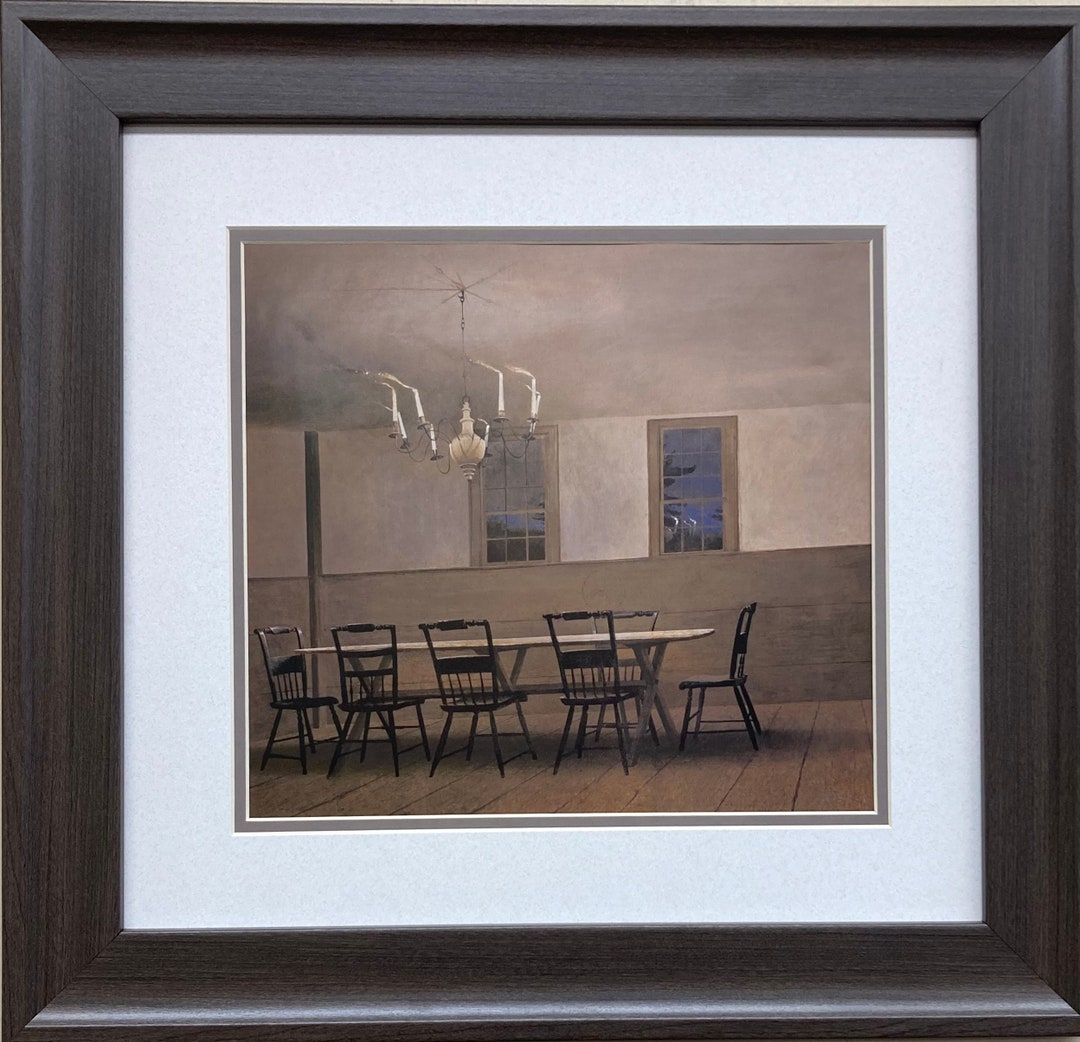 Andrew Wyeth "the Witching Hour '77" CUSTOM FRAMED Art Americana Rural ...