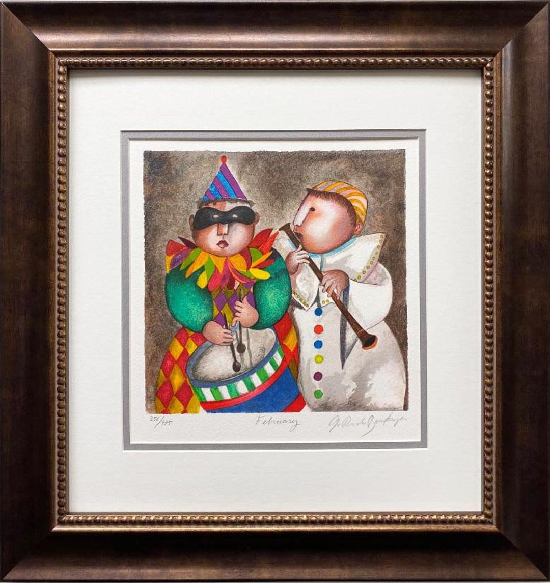 G.R. Boulanger "february" Limited Ed Litho FRAMED ART - Etsy