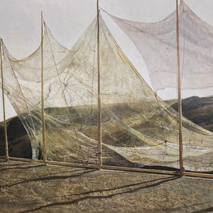 Andrew Wyeth "pentecost '89" CUSTOM FRAMED Art Americana Rural Farm USA ...