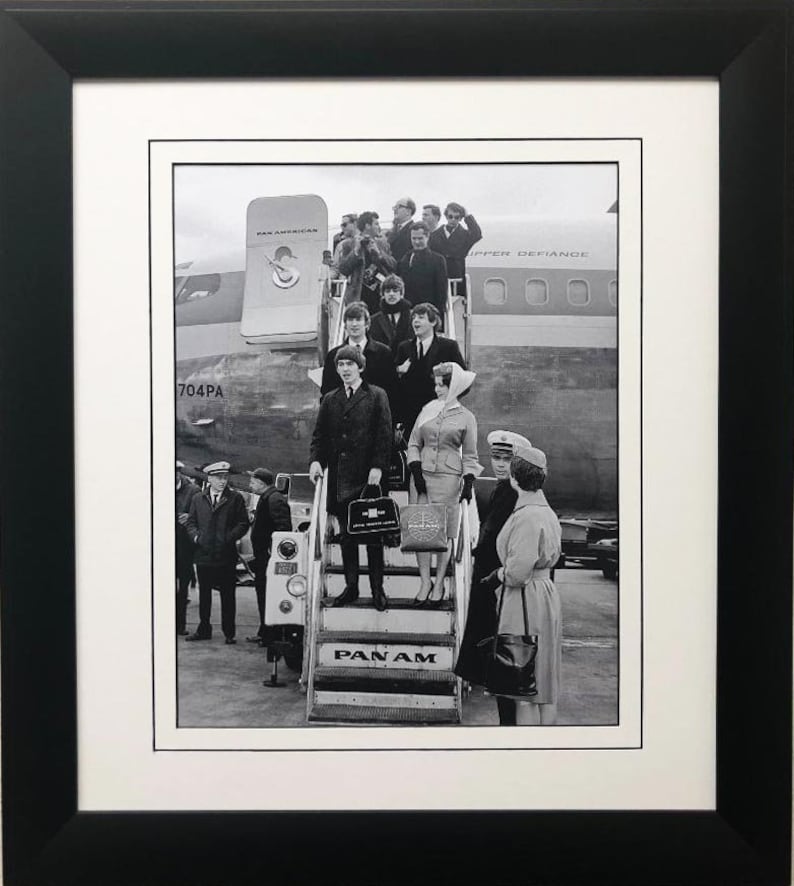 The Beatles Collection "first Trip to America" 1964 Framed Poster - Etsy