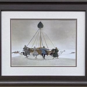 Andrew Wyeth "snow Hill '89" CUSTOM FRAMED Art Americana Rural Farm - Etsy