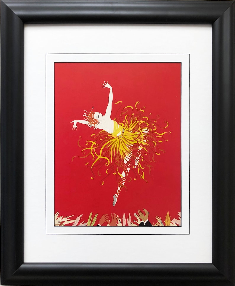 Erte "applause" Newly CUSTOM FRAMED Print - Etsy