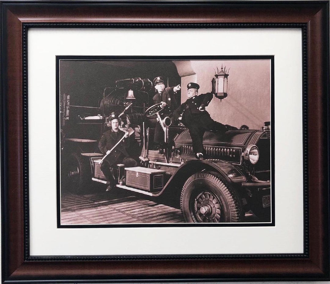 Three Stooges "firefighters" Custom Framed Art - Etsy