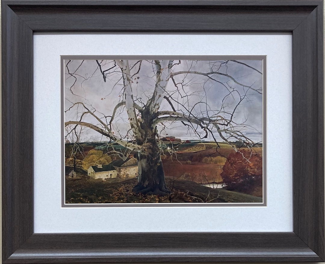 Andrew Wyeth "pennsylvania Landscape '42" CUSTOM FRAMED Art Americana ...