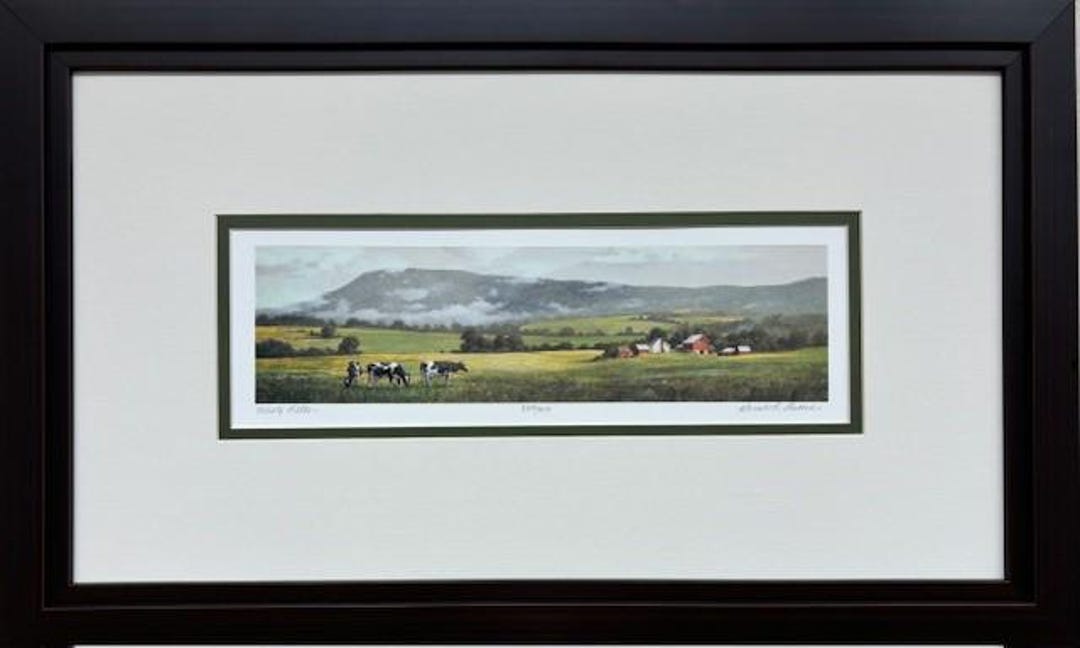 Gerald Lubeck "misty Hills" Hand Signed Limited Edit. Framed Farm Art ...