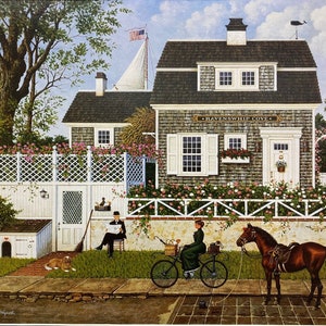 Charles Wysocki "in Spring, Old Man's Fancy" New FRAMED Art Americana ...
