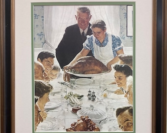 Freedom to Worship Norman Rockwell Rare Art Print From the Four ...